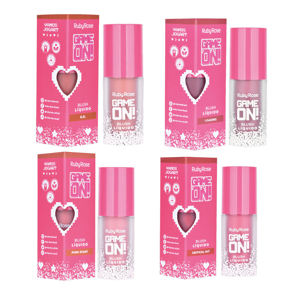 Box 24 Blush Líquido Game On Ruby Rose HB570