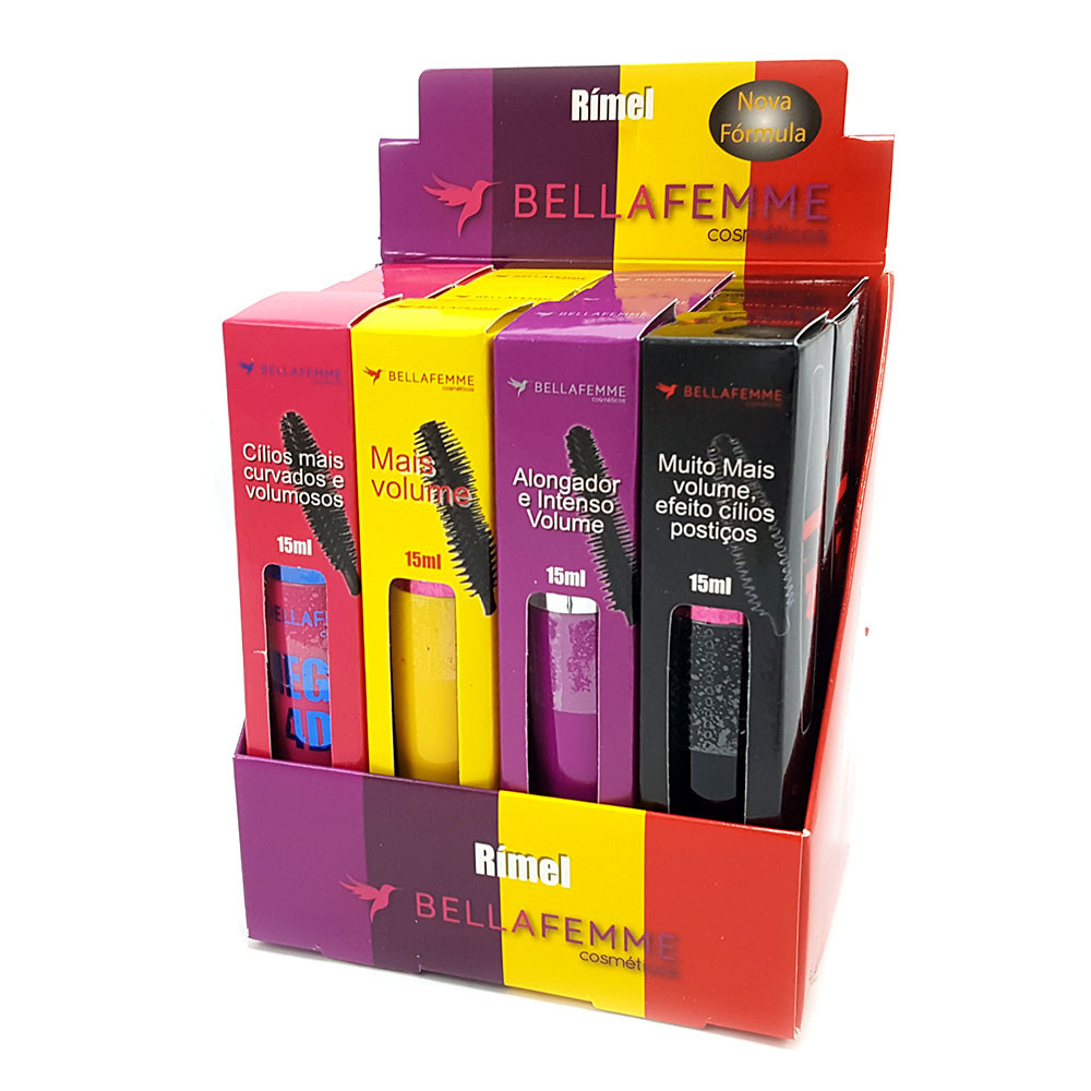 Box 12 Rímel 4D Bella Femme BF10009A