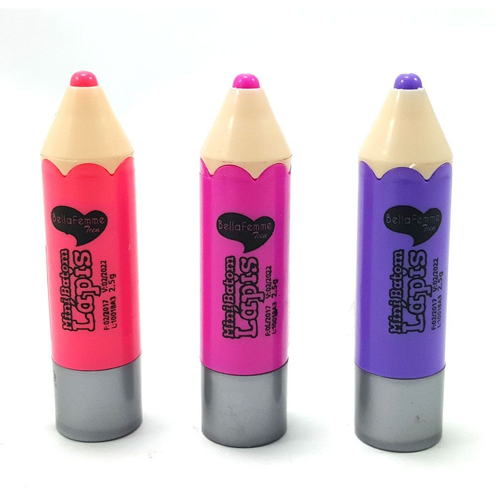 Box 24 Mini Lápis Batom Bella Femme BF10018